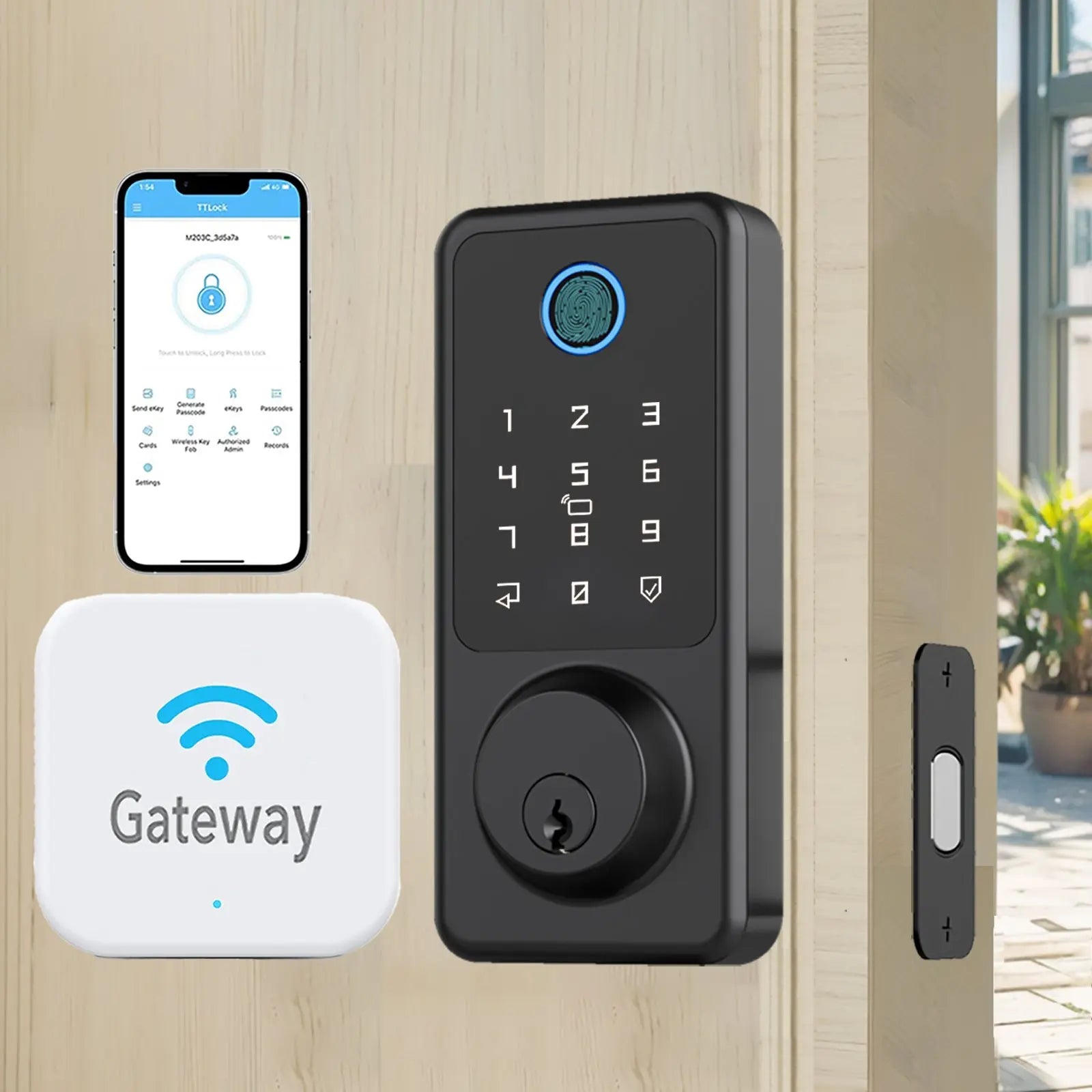 Smart Door Lock Set | Gateway Included – Geonfino Smart Locks